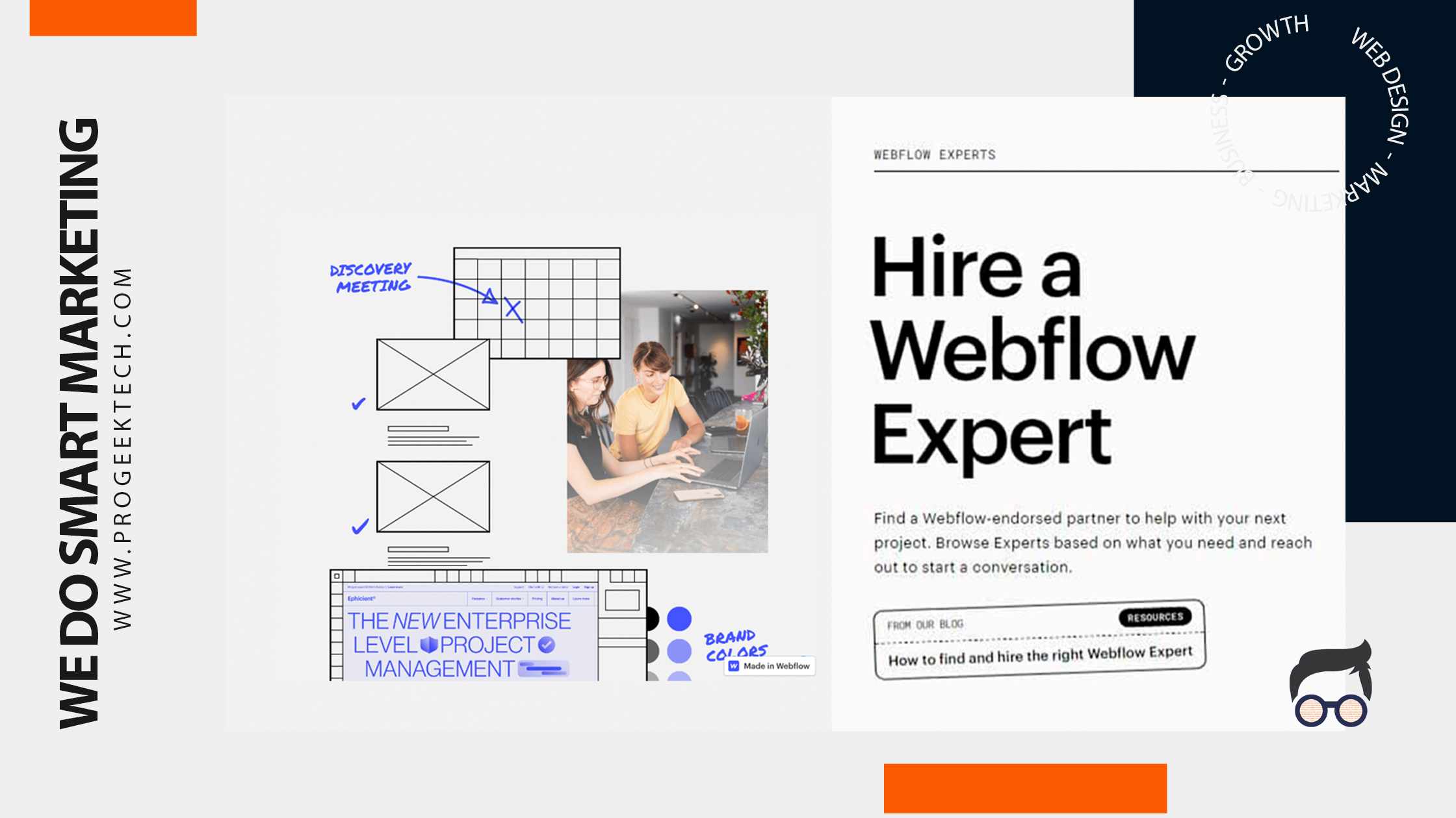 The Webflow Experts page is a reliable source to find the best Webflow designer for your business